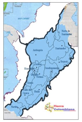 Mapa De La Region Andina De Colombia | Tierra Colombiana